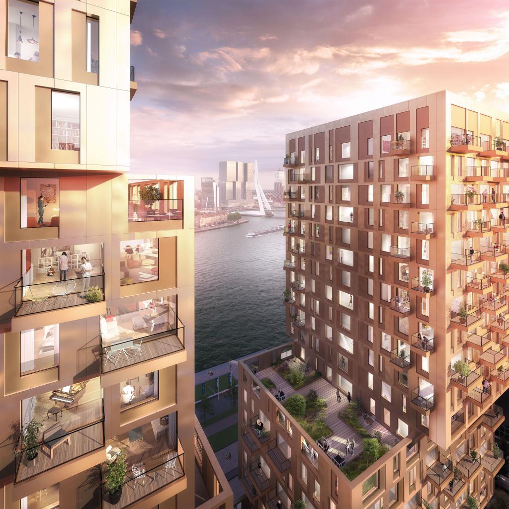 Cordeel to construct two residential towers at Boompjes, Rotterdam