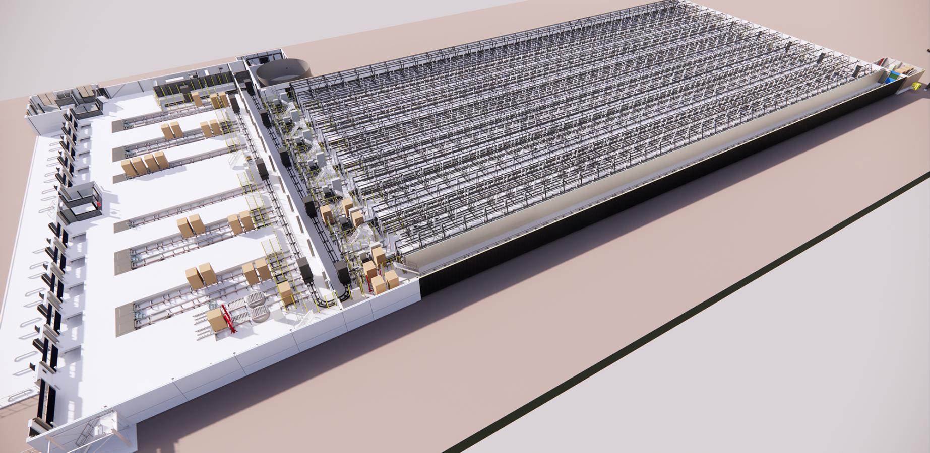 High-bay warehouse for leading packaging supplier Elopak